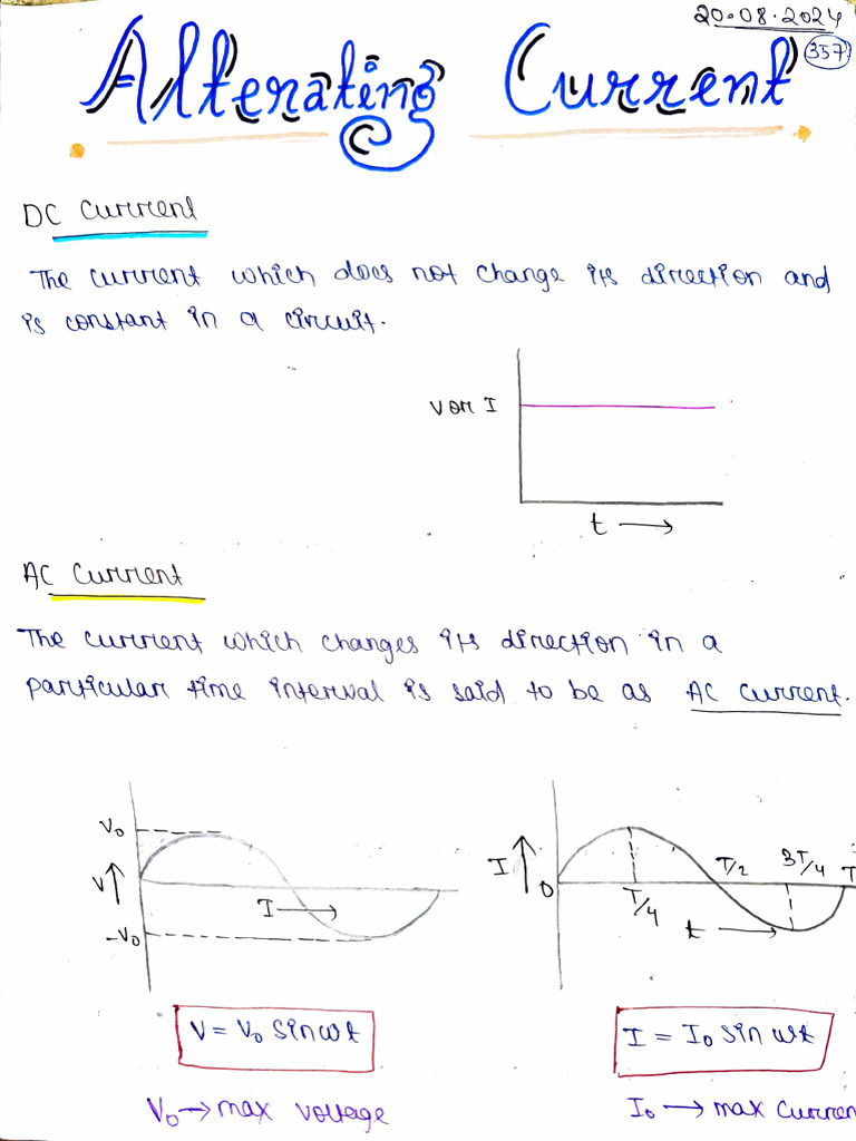 Alternating Current | PDF
