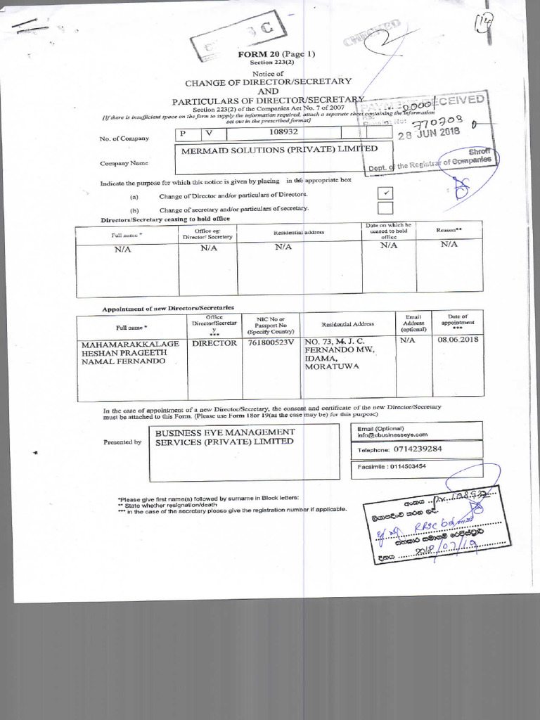 Form 20 | PDF