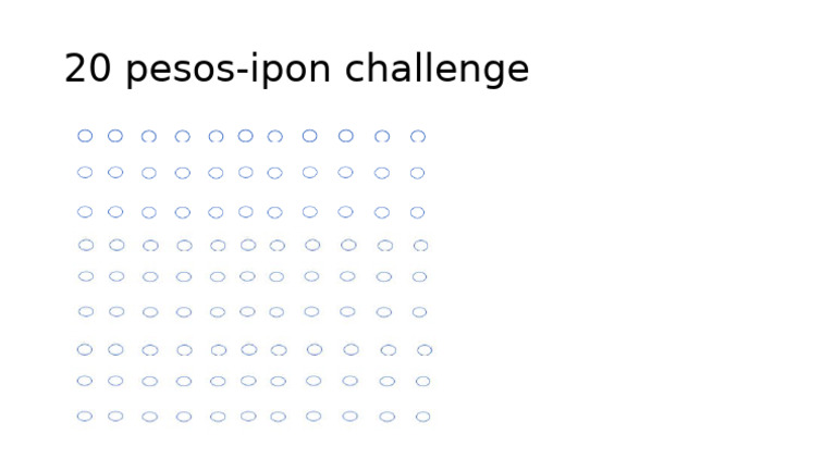20 Pesos-Ipon Challenge | PDF