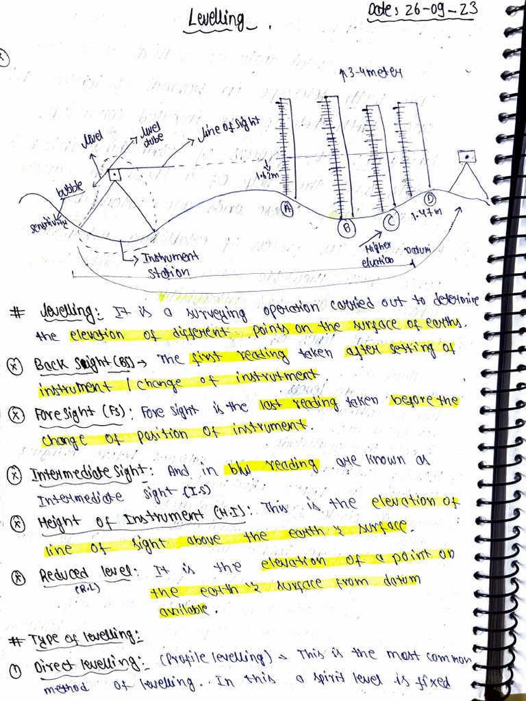 Surveying Notes 2 | PDF