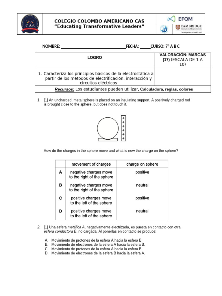 EXAMEN SEPTIMO CICLO 8 | PDF | Chess Theory | Chess