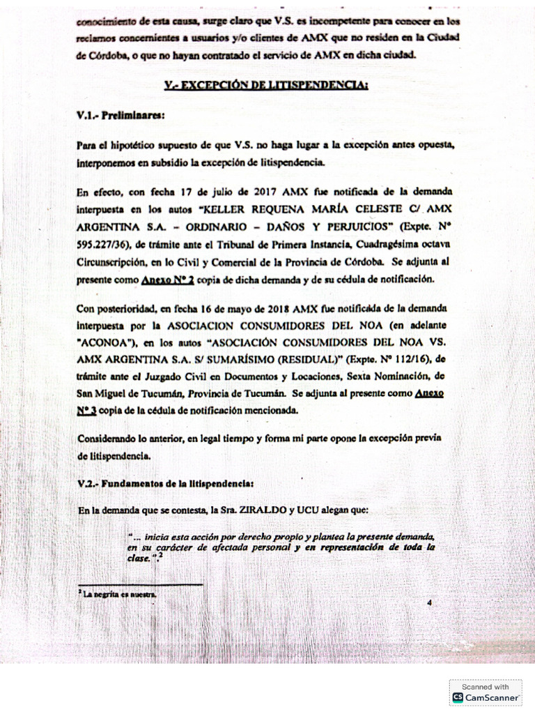 Modelo Litispendencia | PDF