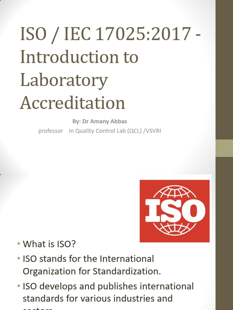 ISO 170252017 - Introduction To Laboratory Accreditation - 121846 | PDF ...