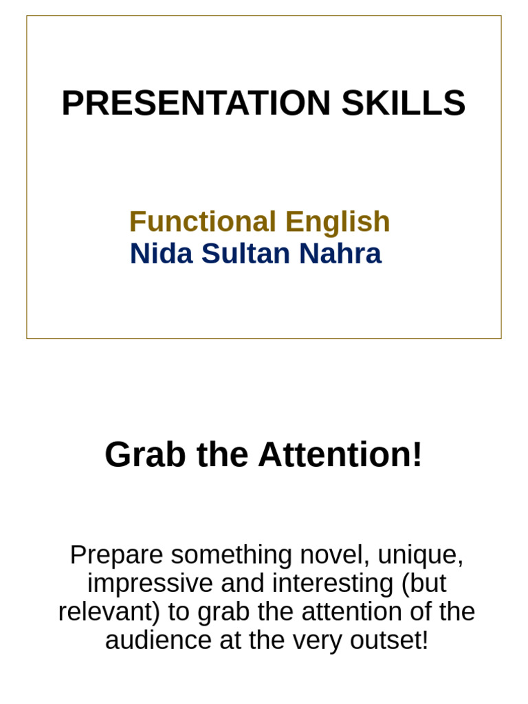 672c8c6de0239PresentationSkills(OralCommunication) | PDF | Public ...