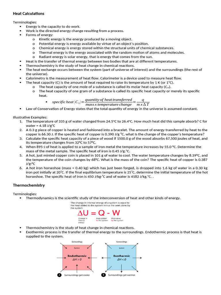 Thermochemistry | PDF | Heat | Heat Capacity