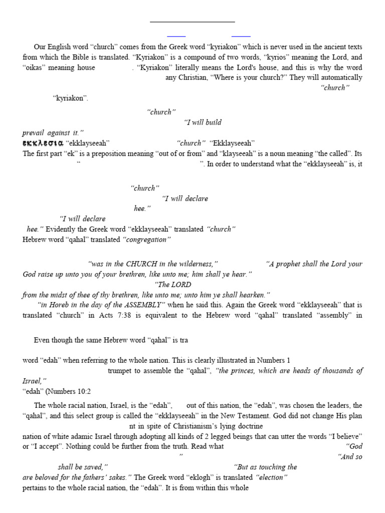 What Is The Church | PDF | New Testament | Bible