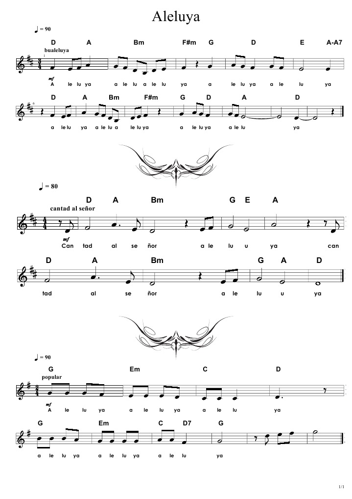 Aleluya 1 | PDF