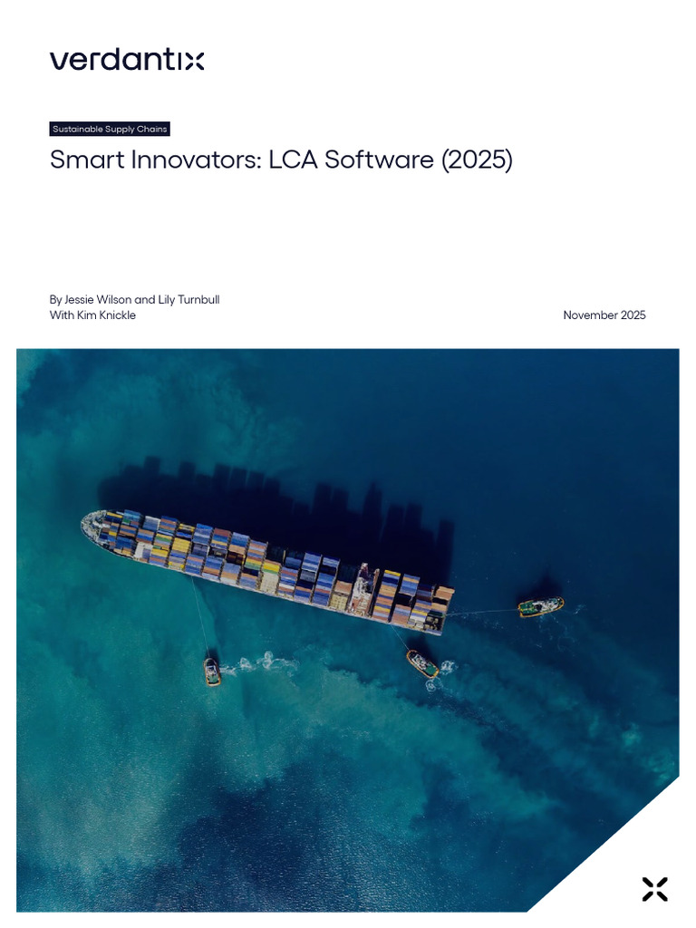 Verdantix Smart Innovators LCA Software (2025) | PDF | Life Cycle ...