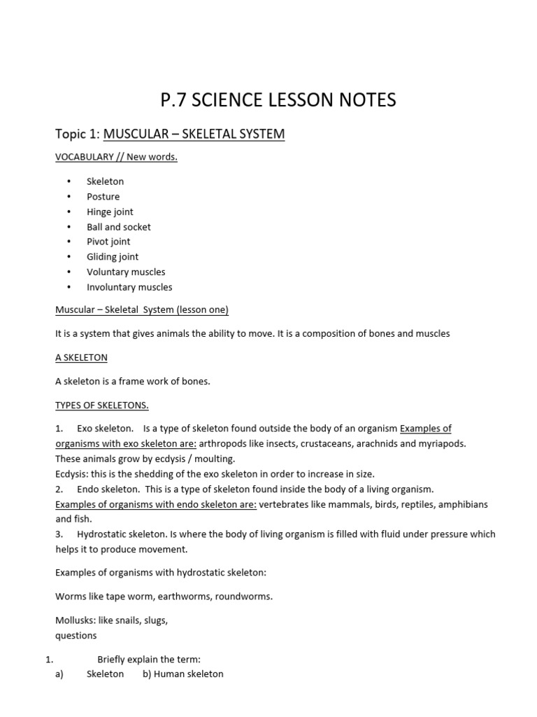 p.7 Best Science Notes Term One Teacher.ac (Ecolebooks.com) (1) | PDF ...