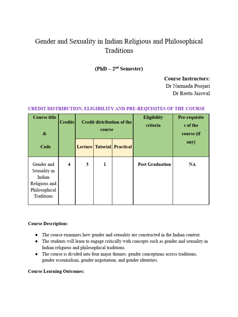 Gender and Sexuality in Indian Religious and Philosophical Tradition ...