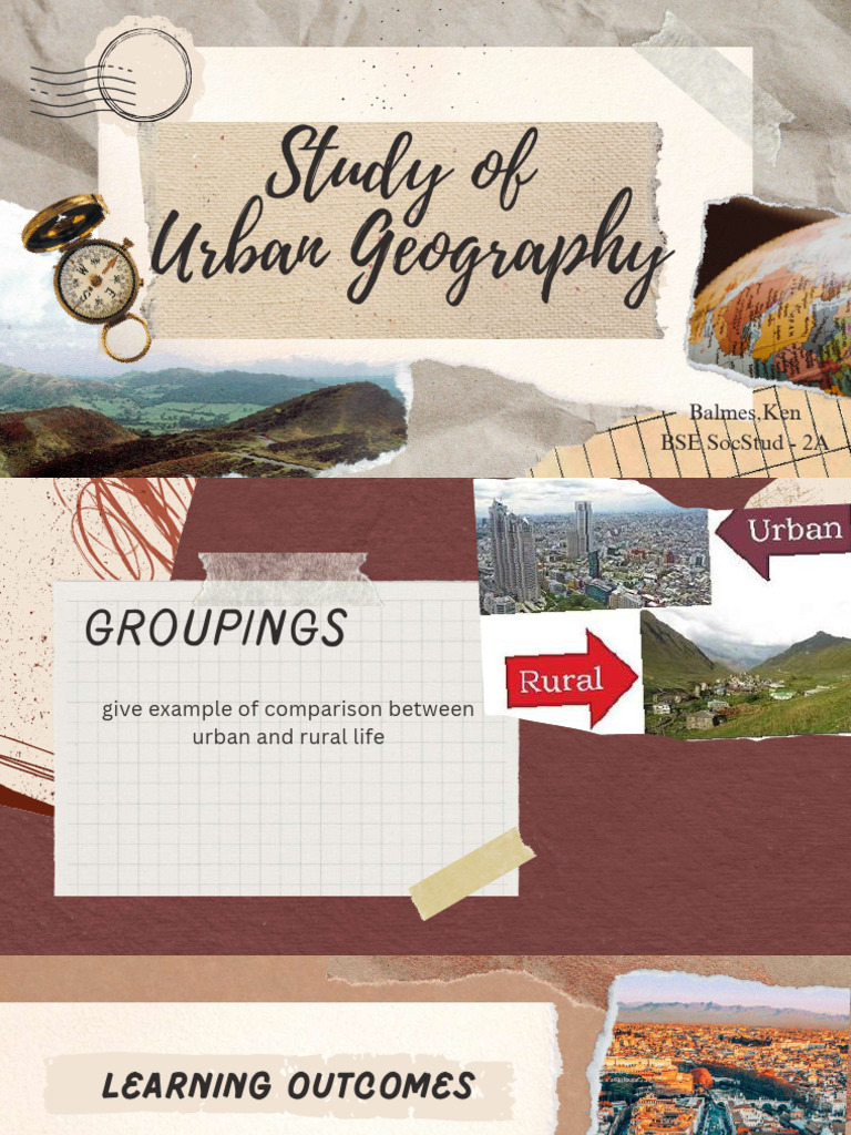 Study of Urban Geography - Compressed | PDF | City | Urban Sprawl