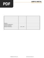 Ampco 21: Technical Data Sheet Continuous Cast | PDF | Strength Of ...