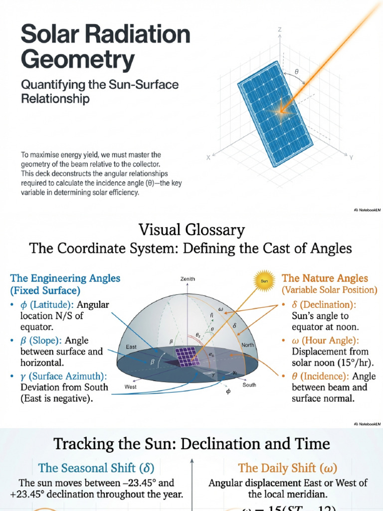 Solar Geometry Calculations | PDF