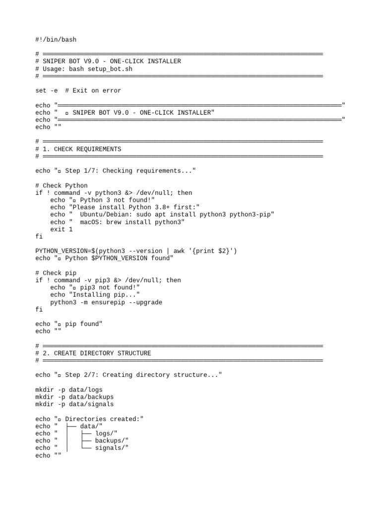 Setup - Bot - SH - One-Click Installer | PDF | Operating System ...