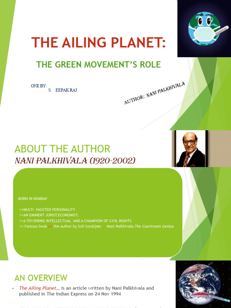 The Ailing Planet the Green Movement's Role 1.pptx | PDF ...