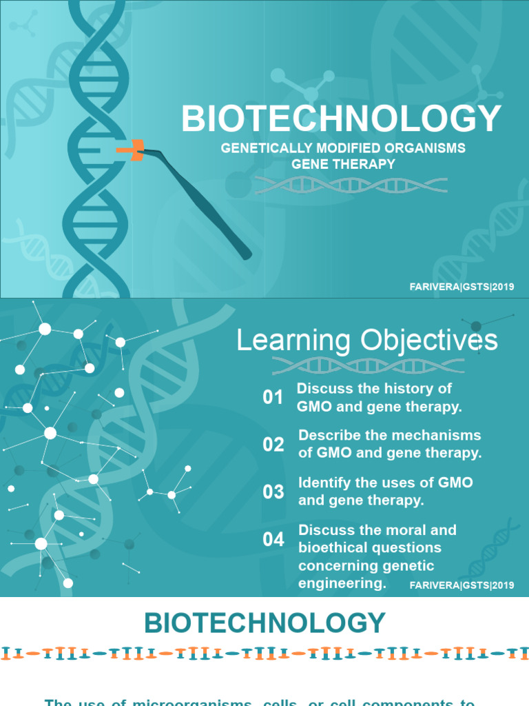 Module 10 - Biotechnology Gmo Gene Therapy.pptx | PDF | Genetically ...