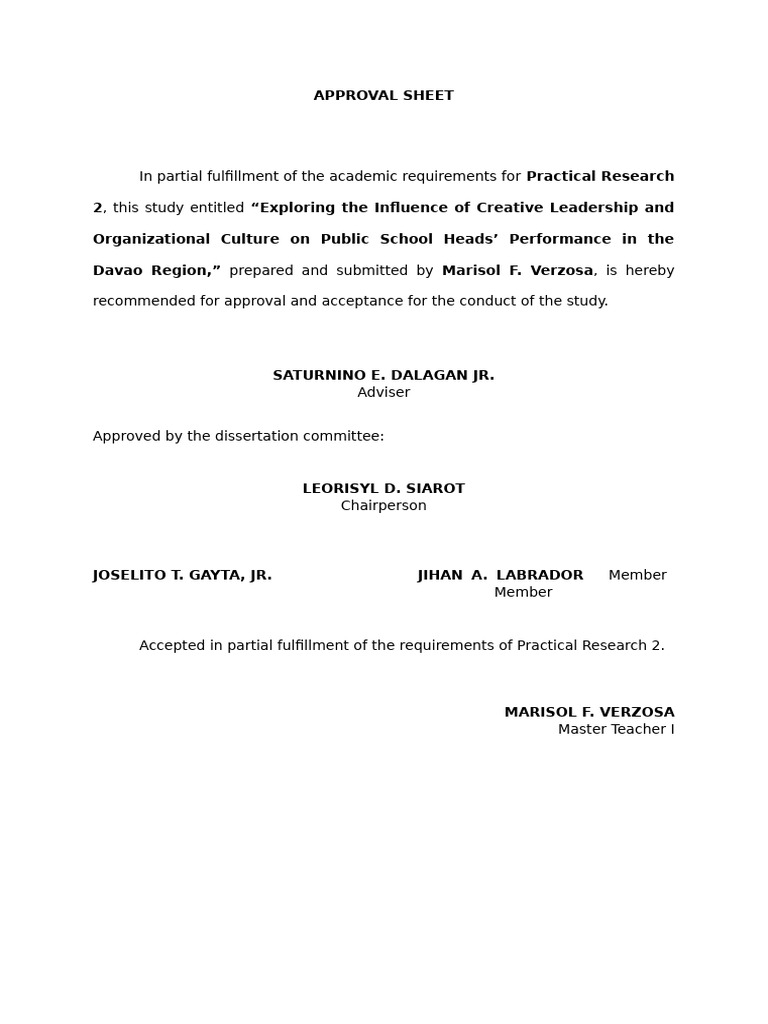 Aproval Letter | PDF