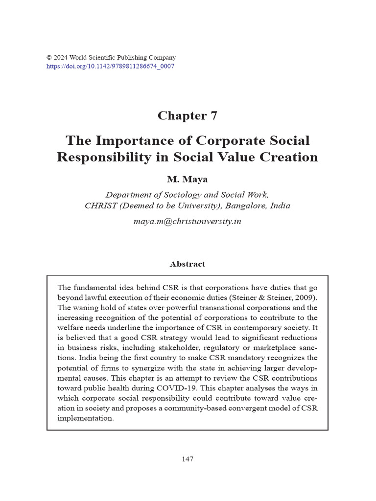MM Book Chapter Business and Society | PDF | Corporate Social ...