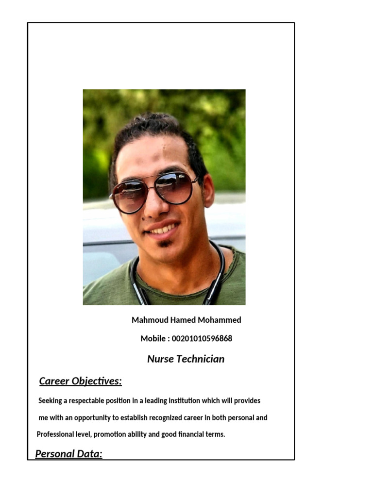 Mahmoud Hamed C V1 | PDF