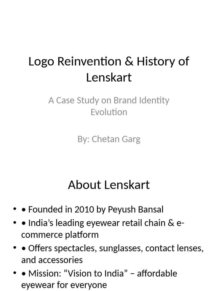 Lenskart Logo Reinvention | PDF