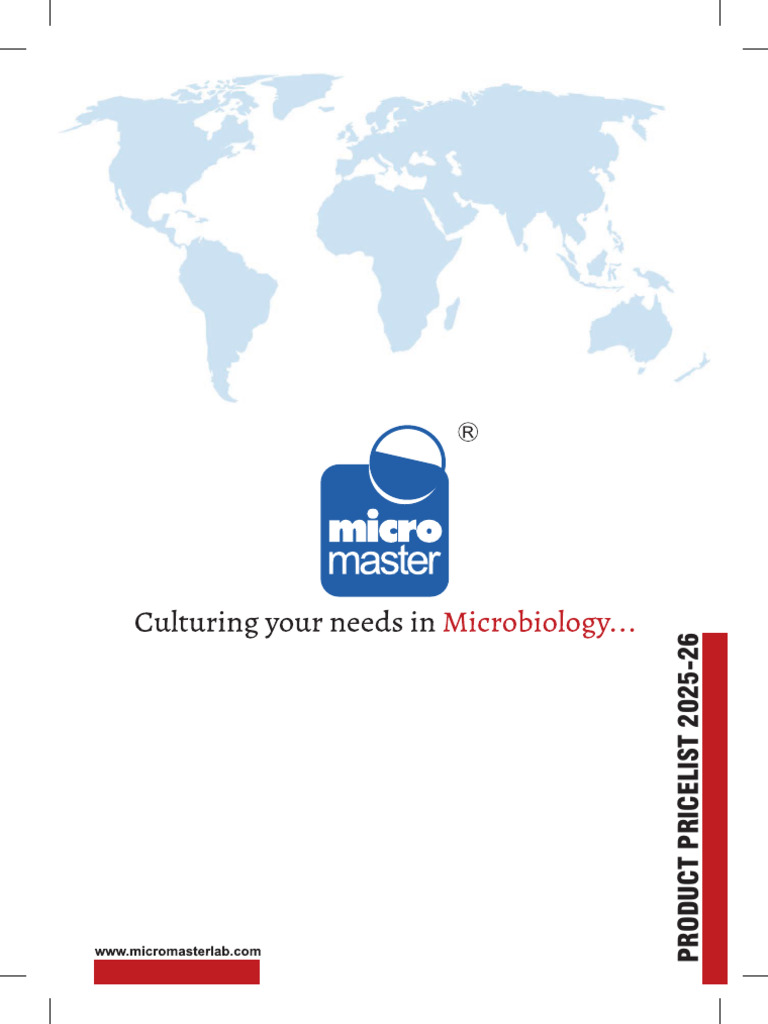 Micromaster Price List 2025-26 (MASTER) | PDF | Growth Medium | Agar