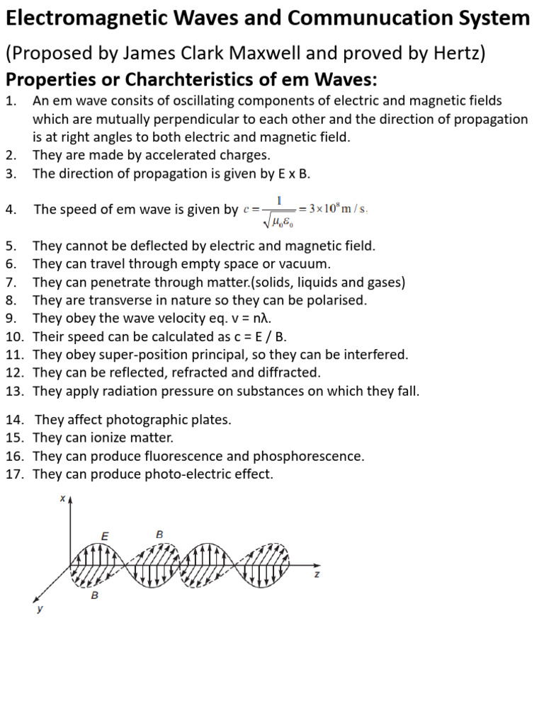 Em Waves and Communication | PDF