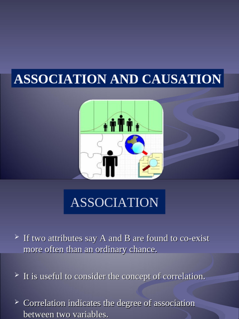Association, Causation and Bias | PDF | Causality | Medical Specialties