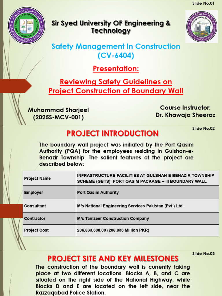 Reviewing Safety Guidelines On Project Construction of B.wall (Final ...