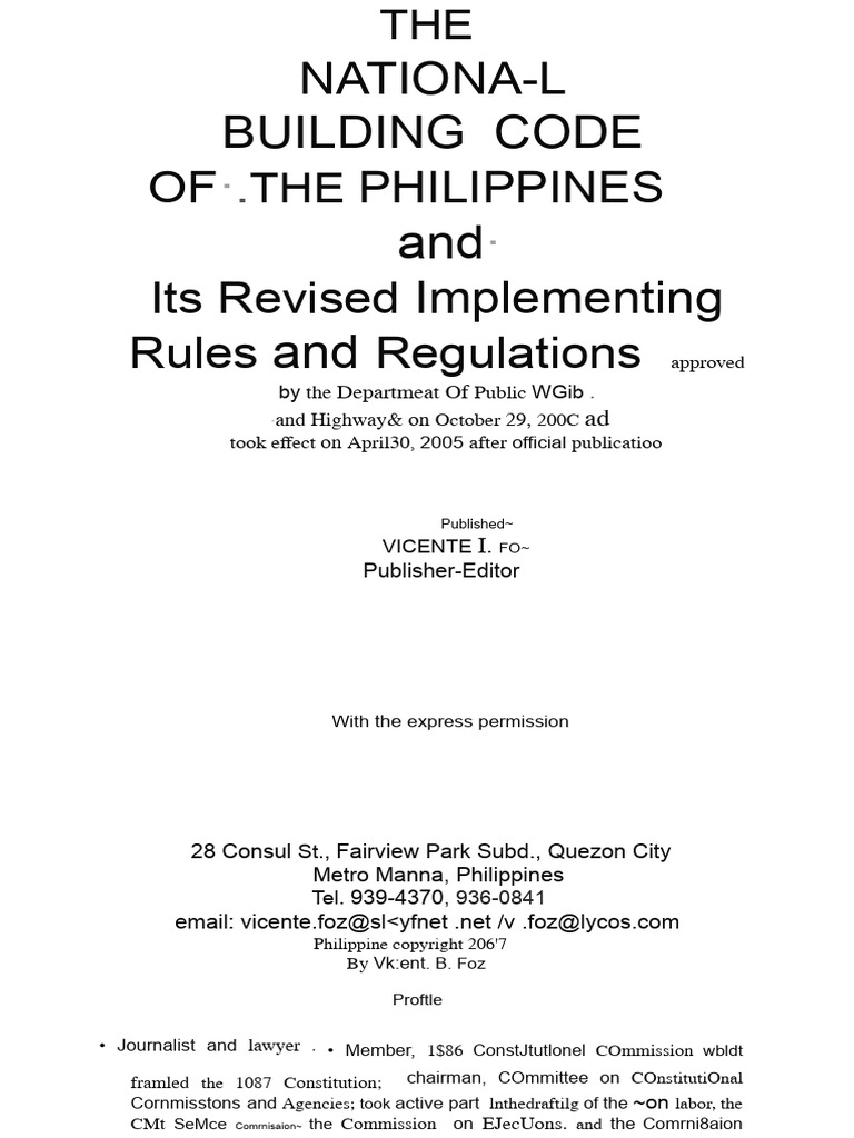 The National Building Code of The Philip | PDF