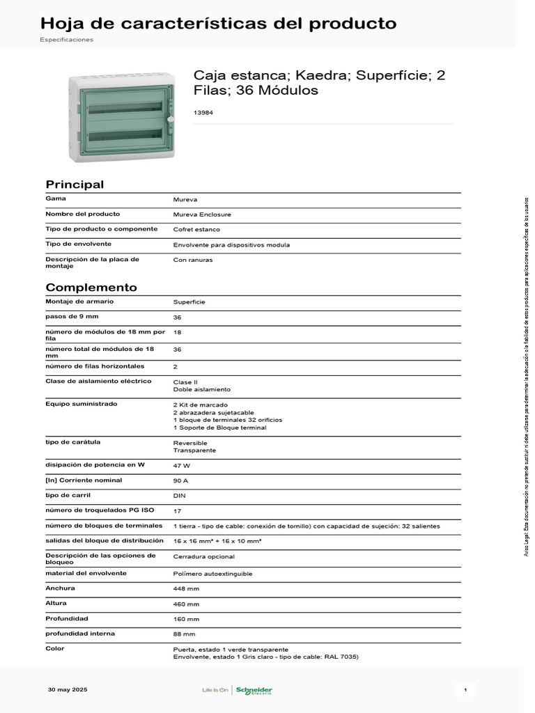 Schneider Electric Mureva-Mini-Mureva 13984 | PDF