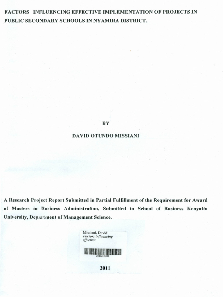 Missiani David Otundo | PDF | Project Management | Methodology