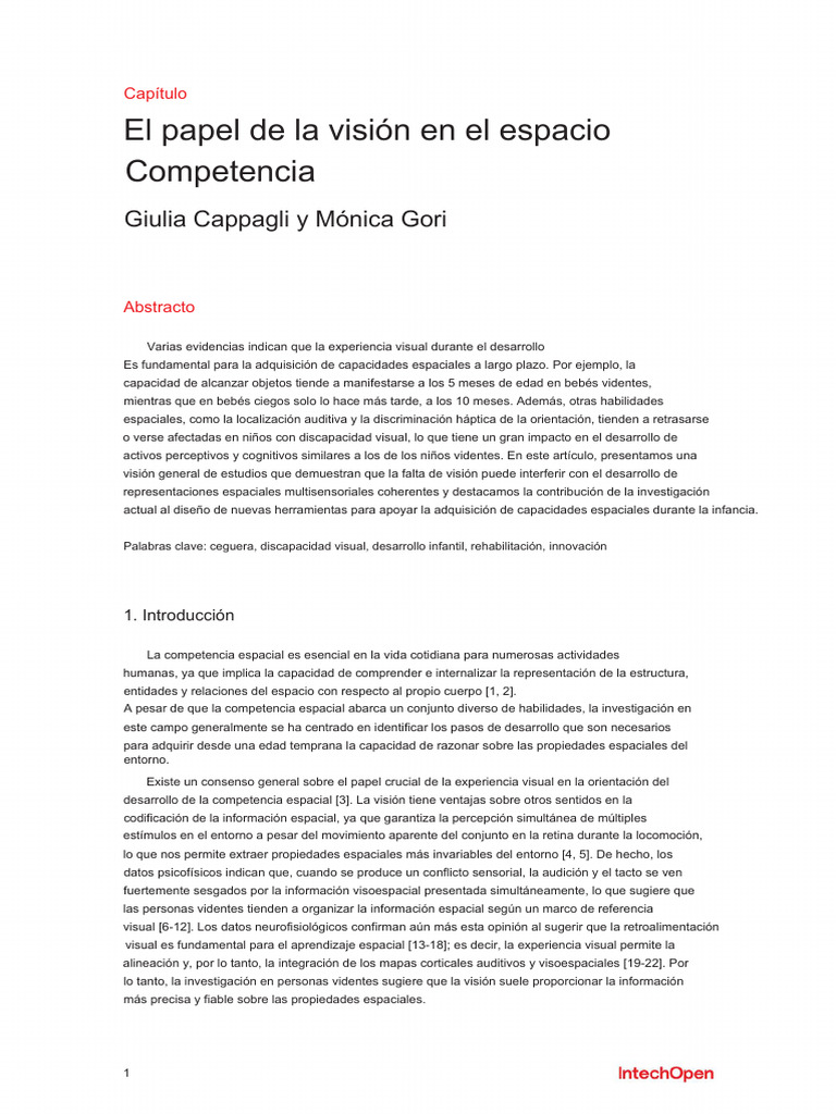 El Papel de La Visión en El Espacio | PDF | Percepción | Invalidez