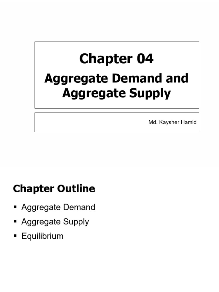 Chapter 04 Aggregate Demand and Aggregate Supply | PDF | Economic ...