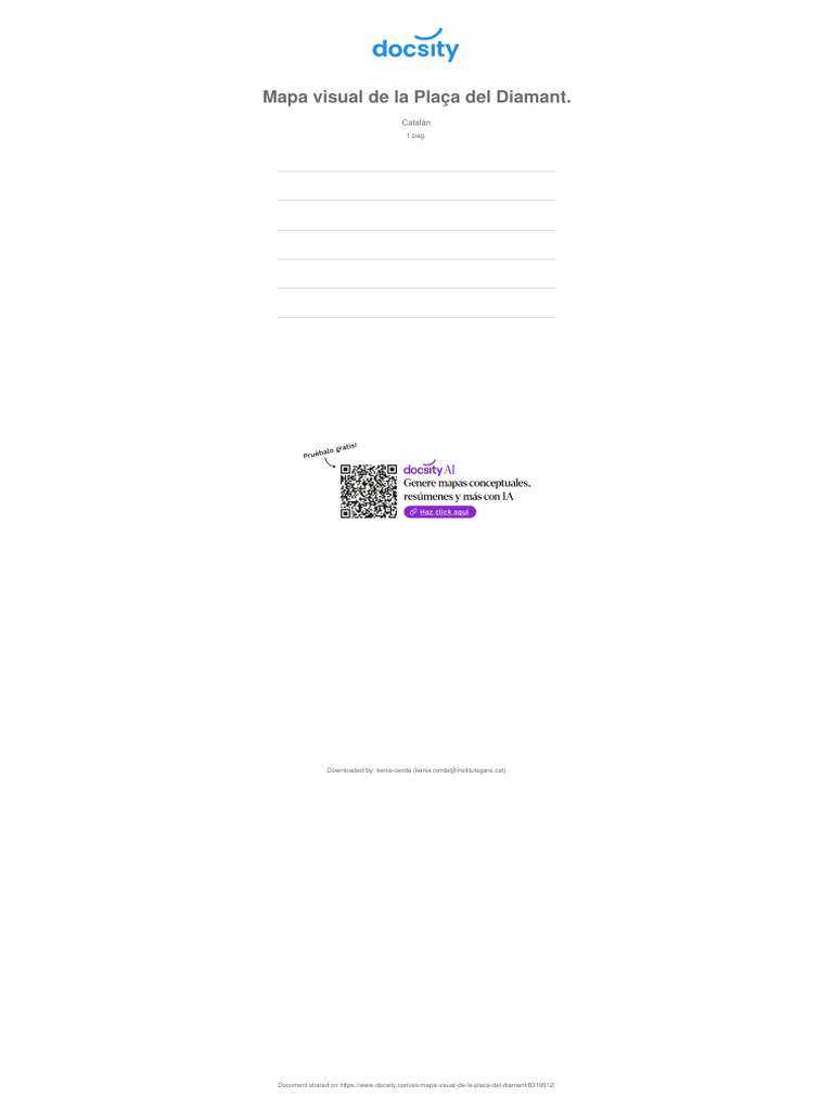 Docsity Mapa Visual de La Placa Del Diamant | PDF