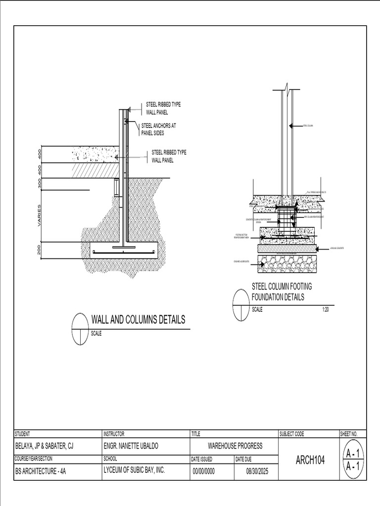Math Cad - Warehouse (Details 2) (5) - Layout1 | PDF | Column ...