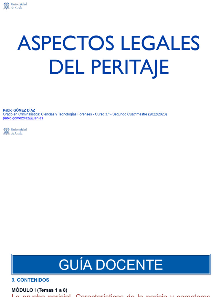 Estatuto de perito | PDF | Testigo experto | Judicaturas