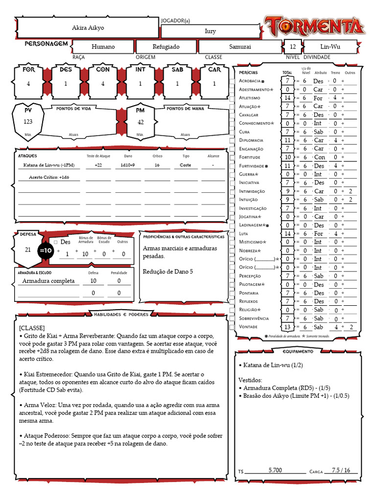 Akira Ficha ATT | PDF