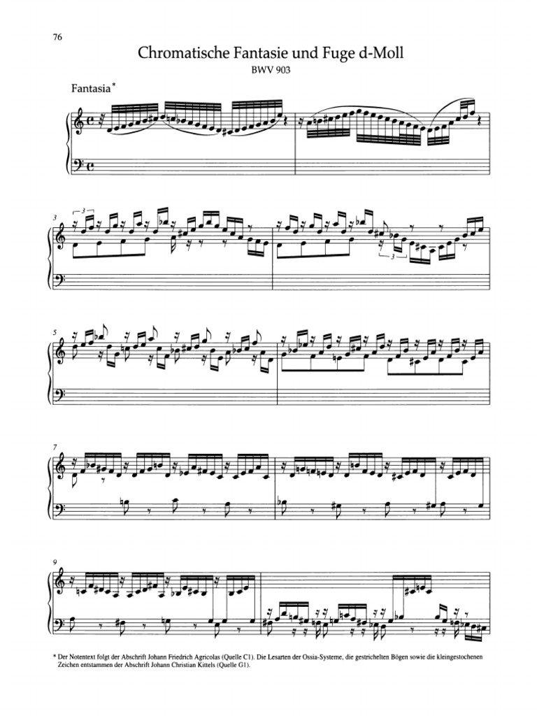 Bach Chromatic Fantasy URTEX | PDF