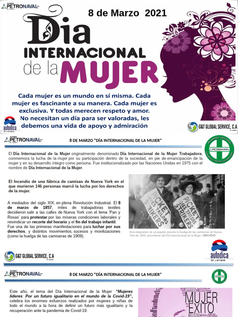 Día Internacional de La Mujer(1) | PDF | Mujer