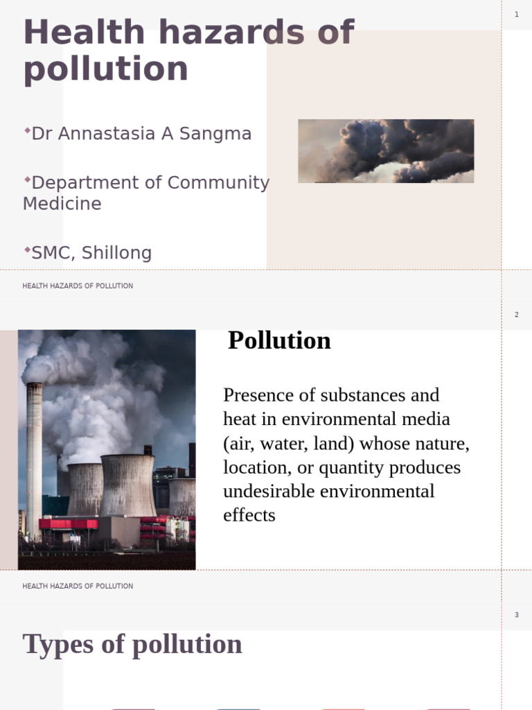 Health Hazards of Pollution | PDF | Radiation | Ionizing Radiation