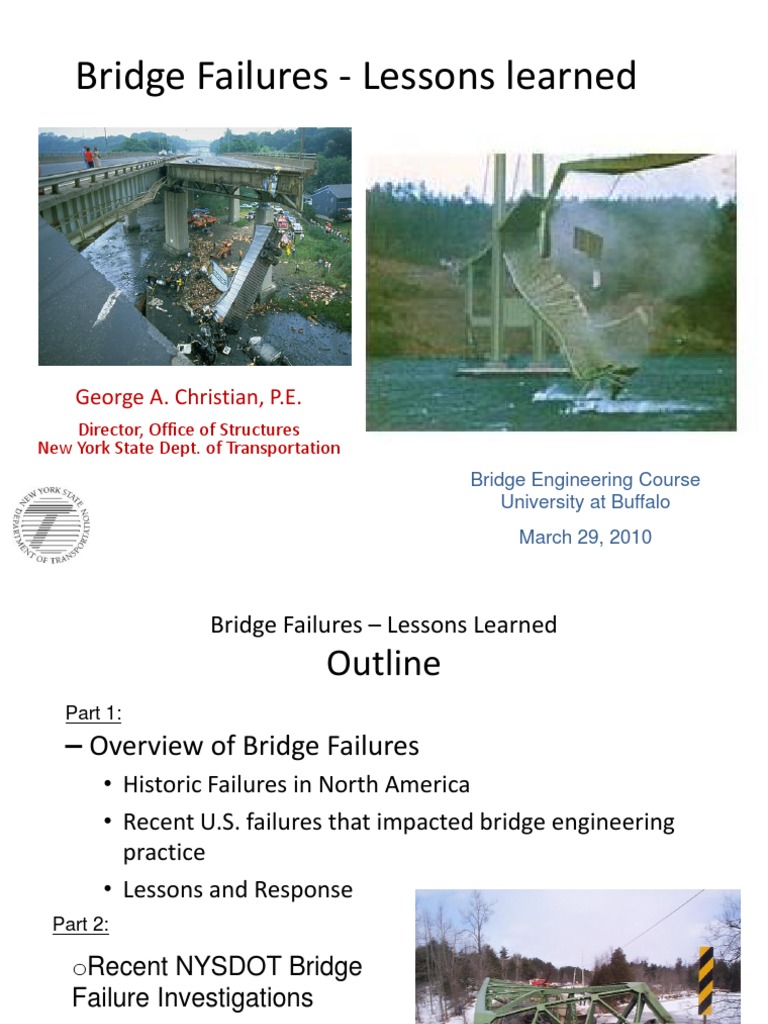 P1 Lessons Learned From Bridge Failures - FINAL | Fracture | Bridge
