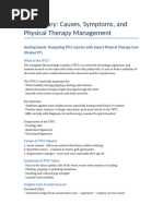 TFCC Repair and Rehab Protocols | PDF | Human Anatomy | Medical Specialties