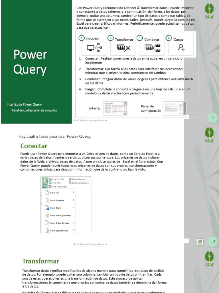Power Query Herramienta | PDF | Bases de datos | Microsoft Excel