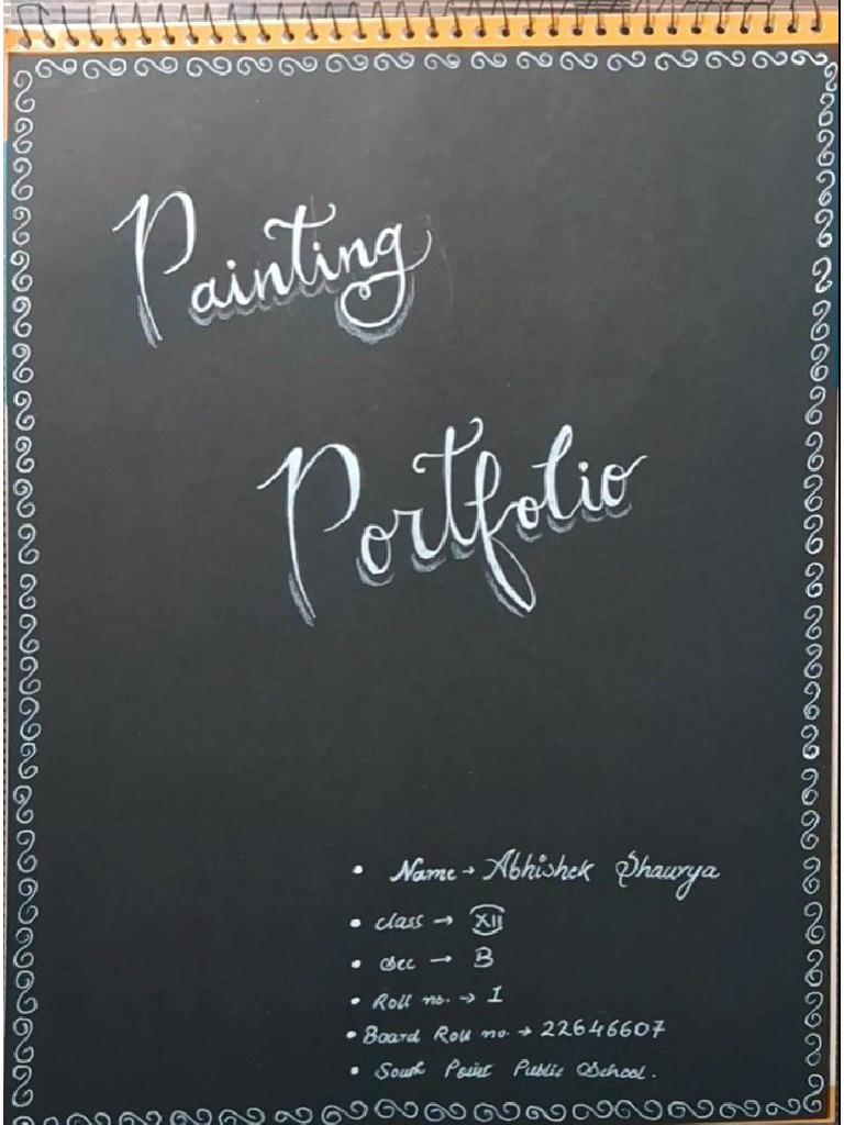 Fine Arts Portfolio CLASS 12TH | PDF