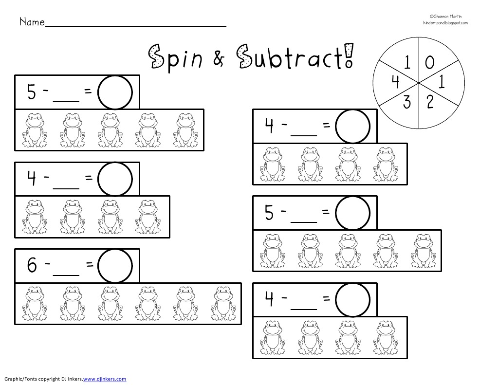 Spin & Subtract Frogs | PDF