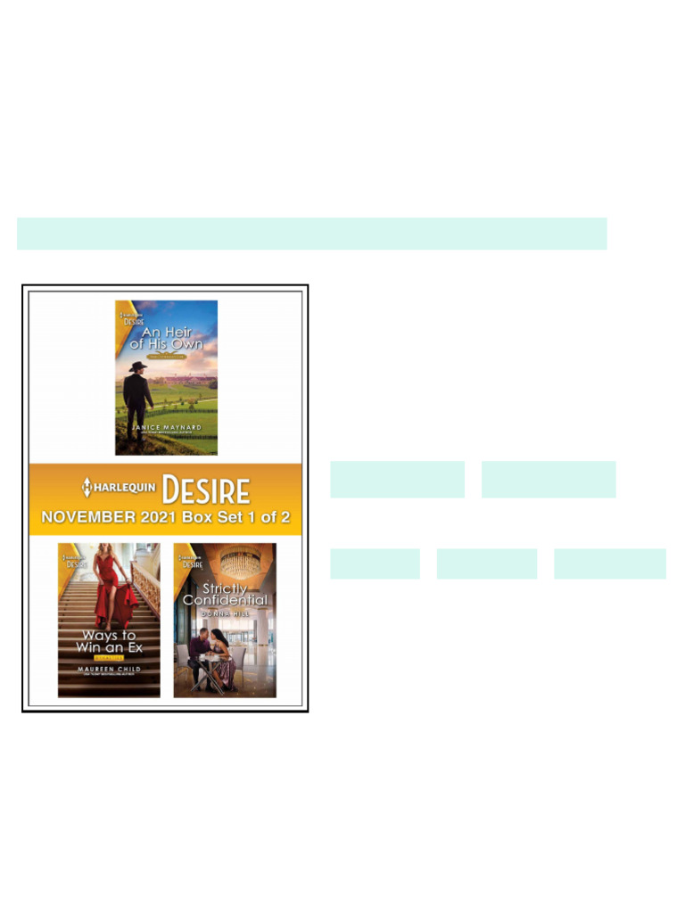 Harlequin Desire, November 2021 Box Set 1 of 2 ebook premium access ...