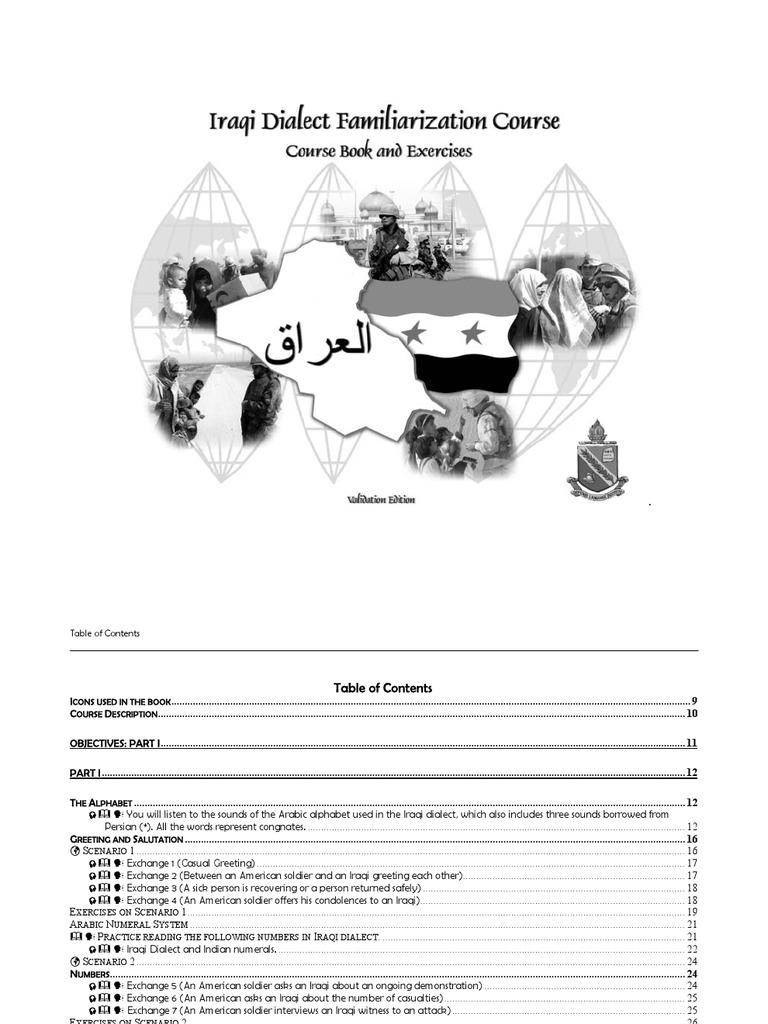 Iraqi Dialect Familiarization Book PDF | PDF | Arabic | Iraq