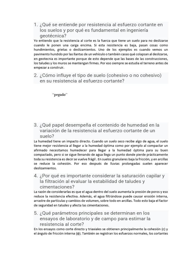 Anibal Terminado Preguntas | PDF | Fundación (Ingeniería) | Fricción