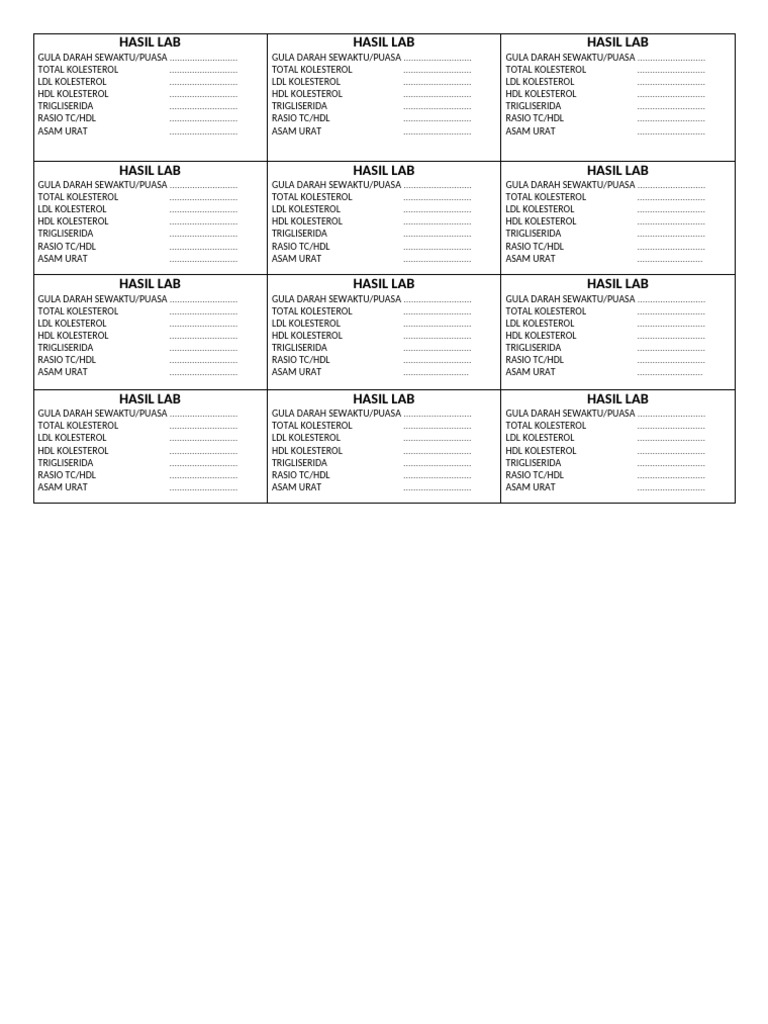 Hasil Lab | PDF