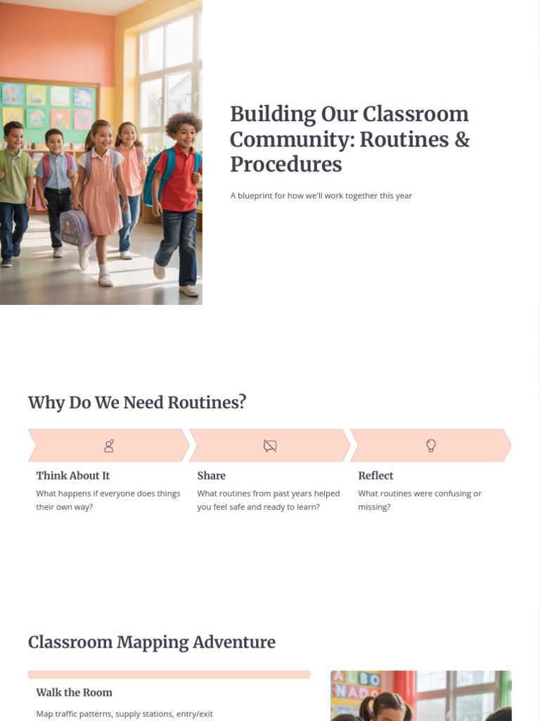 Building Our Classroom Community Routines and Procedures | PDF